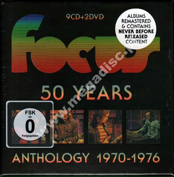 FOCUS - 50 Years: Anthology 1970-1976 (9CD+2DVD) - NL Remastered ...